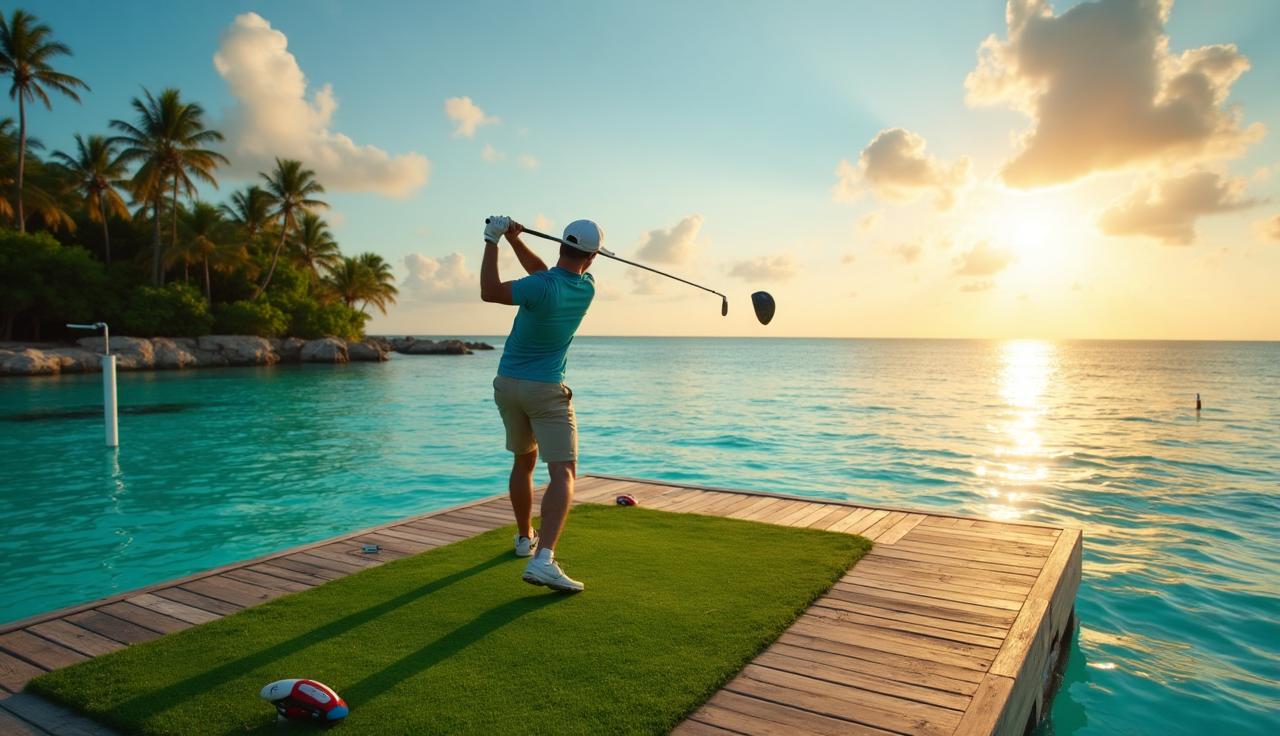 Golf St. John USVI | Reef Range VI Over-Water Driving Range